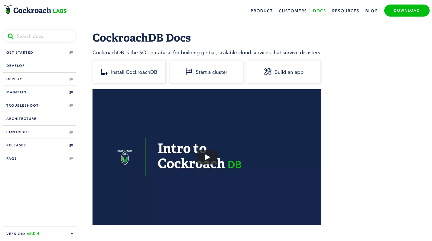 CockroachDB documentation - DocToolHub CockroachDB documentation - DocToolHub