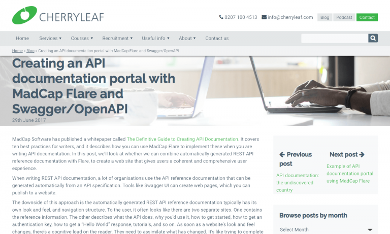 Creating an API documentation portal with MadCap Flare and Swagger ...