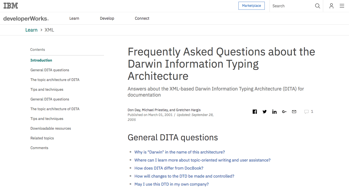 Frequently Asked Questions about the Darwin Information Typing Architecture - IBM - DocToolHub