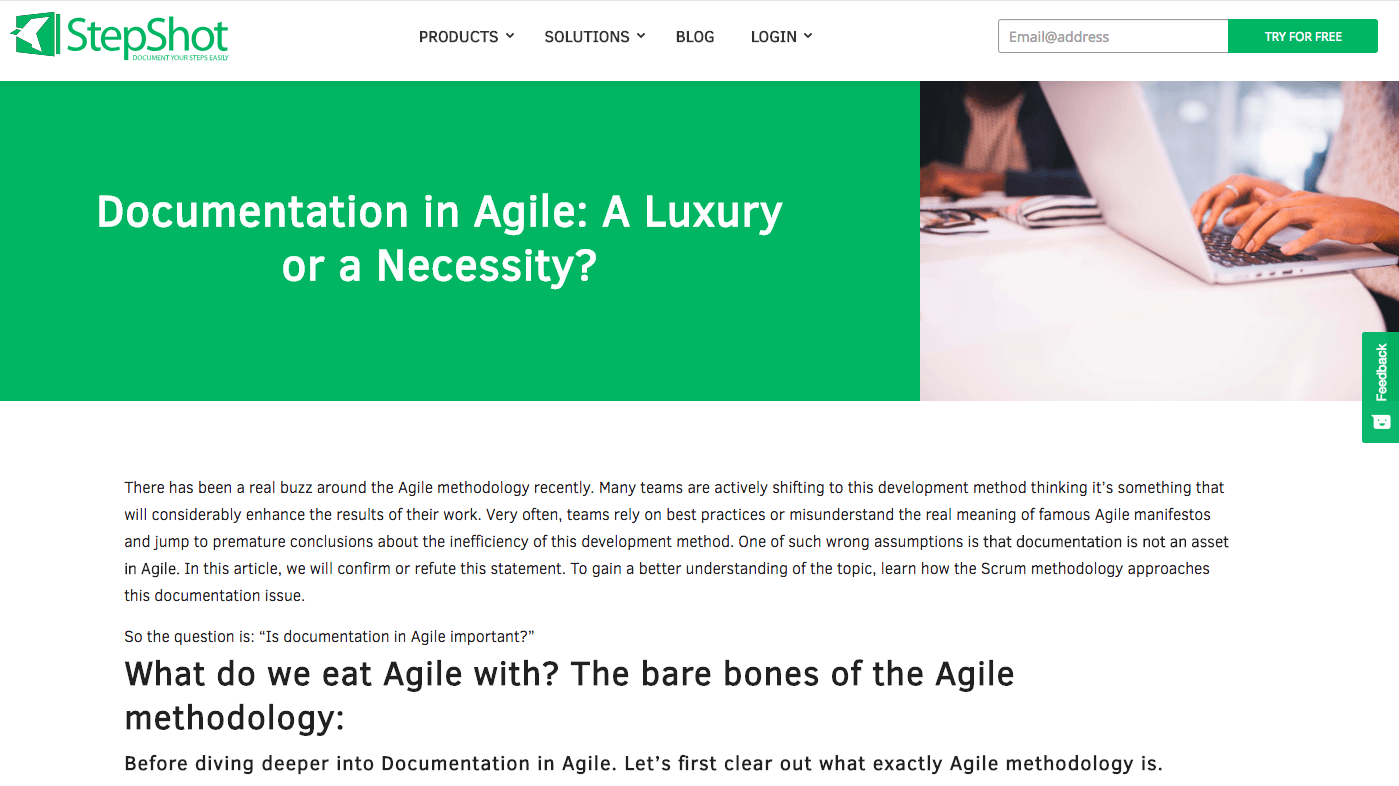 Documentation In Agile A Luxury Or A Necessity Stepshot Doctoolhub