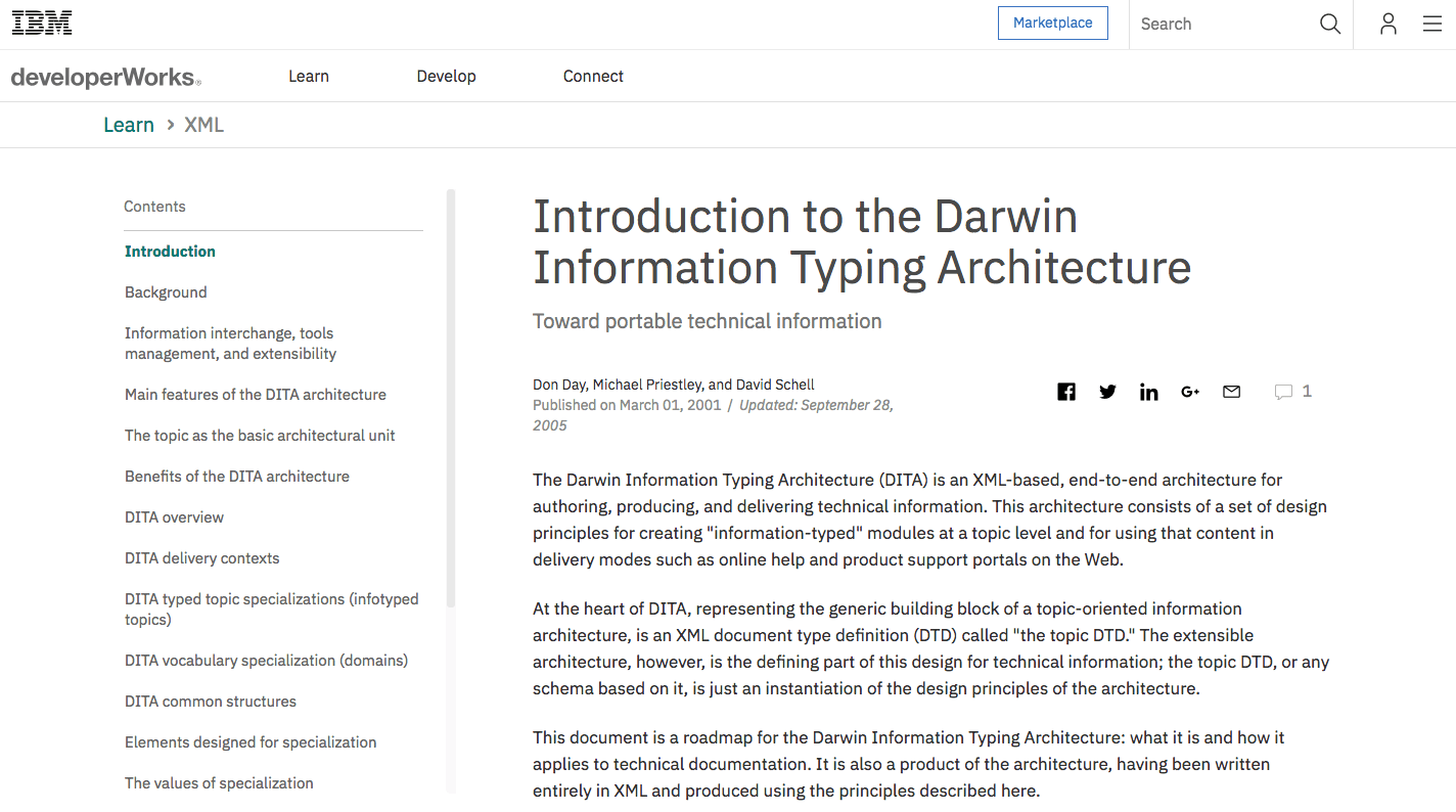 Introduction to the Darwin Information Typing Architecture - IBM - DocToolHub
