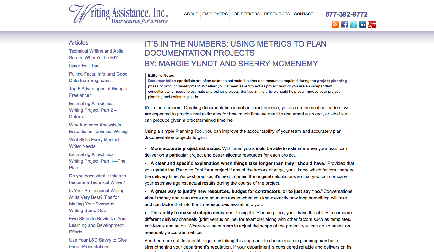 Its In The Numbers Using Metrics To Plan Documentation Projects