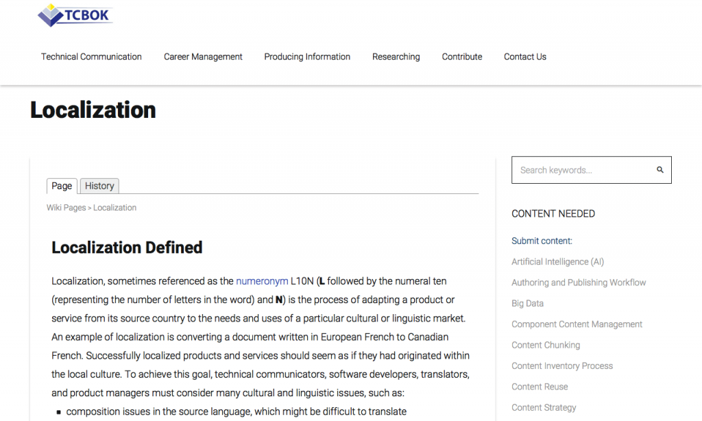 Localization - TCBOK - DocToolHub