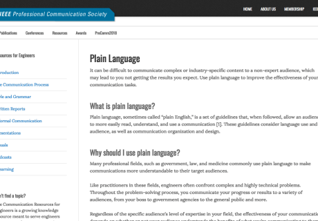 Plain Language in Plain English: a Review - TechScribe - DocToolHub