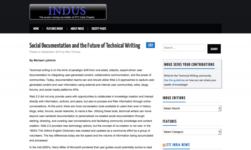 Social Documentation and the Future of Technical Writing - STC India ...