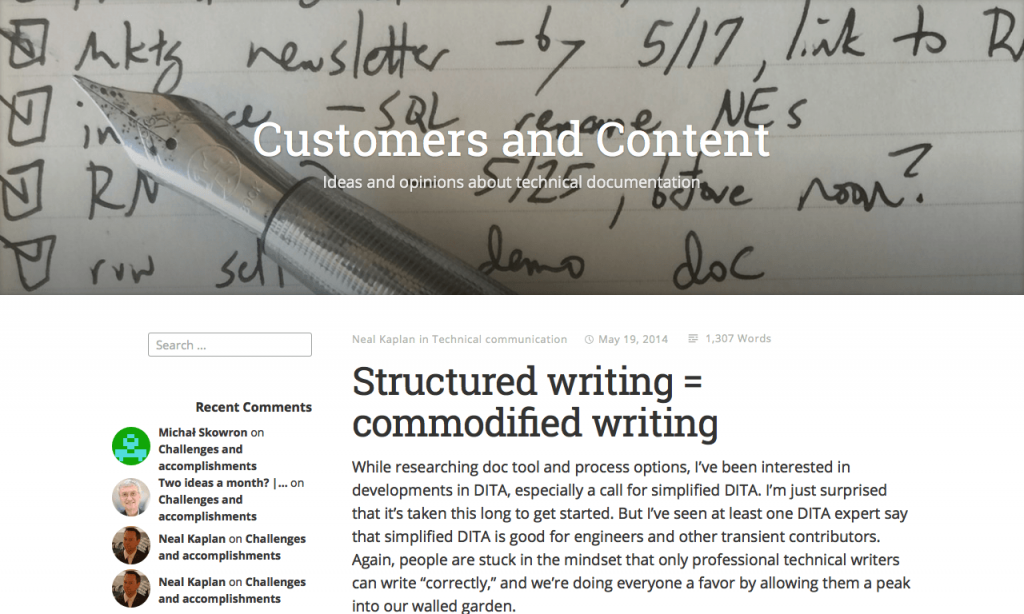 Structured Writing = Commodified Writing - Customers and Content ...