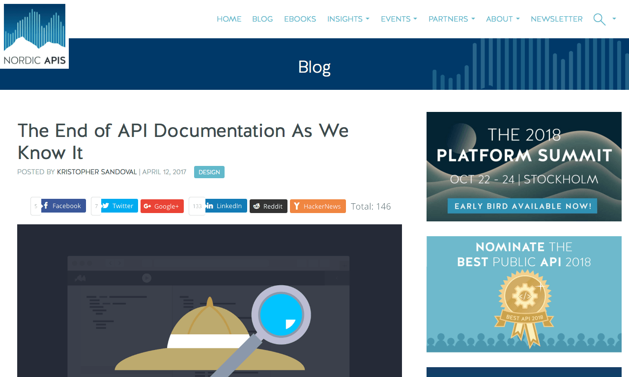 The End of API Documentation As We Know It - Nordic APIs - DocToolHub