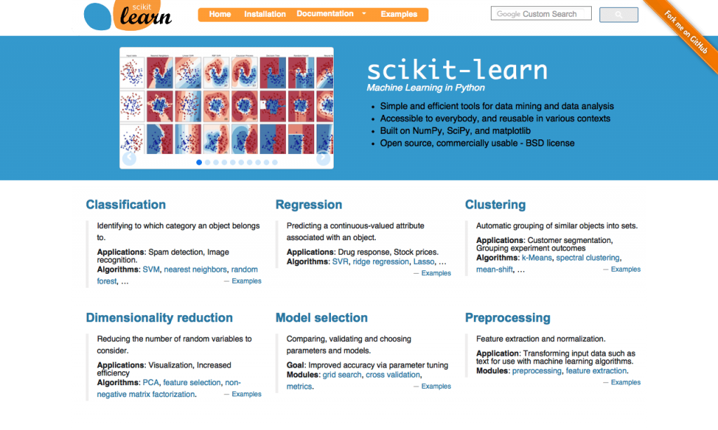 scikit-learn documentation - DocToolHub